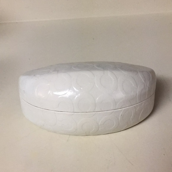 Coach | Accessories | Coach Clam Shell White Sunglasses Case | Poshmark